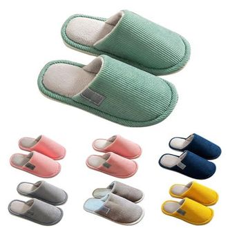Generic Pantoufles &agrave; enfiler pour homme et femme, chaussures dint&eacute;rieur d&eacute;contract&eacute;es de couleur unie avec doublure en fausse fourrure et mousse &agrave; m&eacute;moire de 