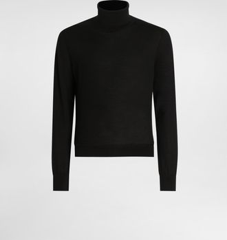 Dolce & Gabbana Cashmere Turtleneck Pullover - Mann Strickwaren Schwarz 52