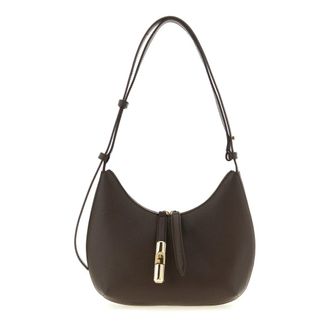 Furla Femme, Sacs, Brun, Taille: ONE Size Petit Sac Goccia bandouli&egrave;re