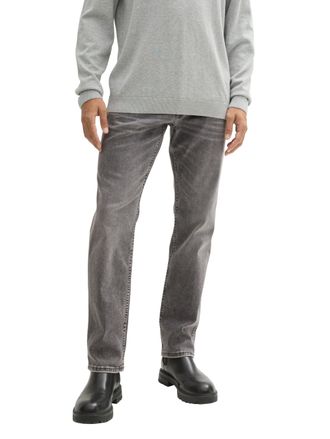 Tom Tailor Herren Marvin Straight Jeans, 10219 - Used Mid Stone Grey Denim, 33/34