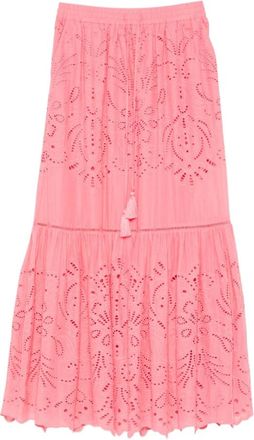 Ermanno Scervino Femme, Jupes, Rose, Taille: 38 FR Cotton Long Skirt