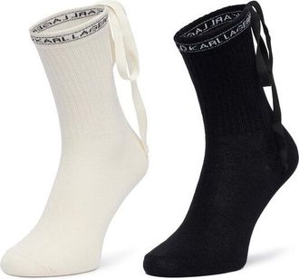 Karl Lagerfeld Lange Socken B3W47037 Schwarz