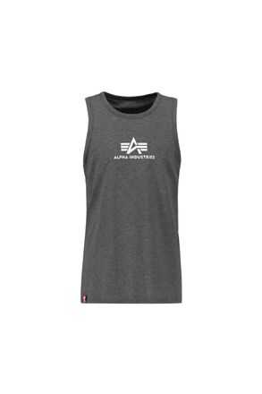 Alpha Industries Alpha Industries Herren Basic top T-Shirt, Charcoal Heather/White, M