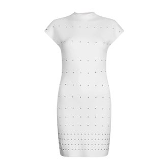 Liu Jo Strickkleid mit Nieten - - Dresses - Damen - Wei&szlig; - M