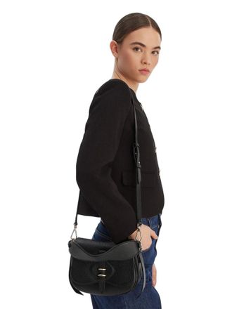Coccinelle Womens Top Handle Bag Black Micro Grainy Leather - Top-Handle-Bags