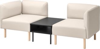IKEA LILLEHEM 2er-Sitzelement mit Ablage