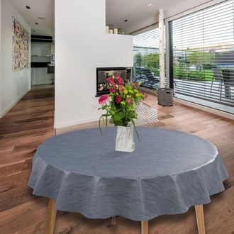 Laro Wachstuch-Tischdecke Abwaschbar Garten-Tischdecke Wachstischdecke PVC Plastik-Tischdecken Eckig Meterware Wasserabweisend Abwischbar GAC, Muster:Leine