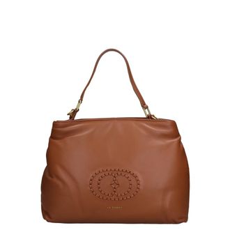 La Carrie Gewebte Logo Ledertasche - - Bags - Damen - Braun - ONE SIZE