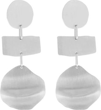 Dansk Copenhagen Aussagekr&auml;ftige Silberohrringe - - Accessories - Damen - Grau - ONE SIZE