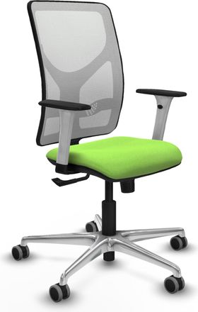 Piqueras y Crespo B&uuml;rostuhl f&uuml;r Lendenwirbels&auml;ule, verstellbar, mit wei&szlig;en und schwarzen Armlehnen, ausgestattet mit 3 Positionen und Schneideschaum, mit Rollen von 65 