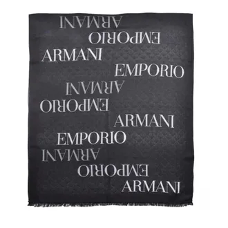 Emporio Armani unisex, Accessoires, Noir, Taille: ONE Size Foulard