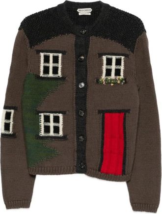 J.W.Anderson Homme, Pulls, Multicolore, Taille: M House Polo Cardigan