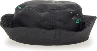 Moschino 92208267_1555 Logo-Embroidered Bucket Hat - Black