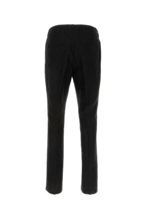 Fendi Mens Linen Trousers Black Cotton
