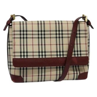 Burberry Pre-owned Toile sacs-ports-paule - Femme - Pre-owned - Beige - Taille: ONE Size