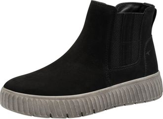 Tamaris Comfort Damen Stiefeletten aus Leder mit Rei&szlig;verschluss, Schwarz (Black Nubuk), 37 EU