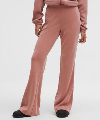 lululemon Pantalon &eacute;vas&eacute; taille mi-haute bross&eacute; Standard pour Femmes - Rouge - Taille 2XS