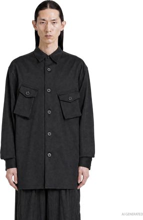 Yohji Yamamoto Twill Utility Overshirt