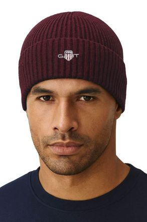 GANT Cotton Blend Logo Beanie