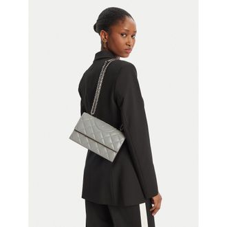 Tory Burch Handtasche Tory Burch Fleming Small Convertible Shoulder Bag 164800 Grau