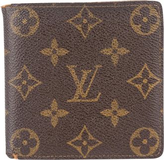 Louis Vuitton Portemonnaie - Louis Vuitton Canvas Monogram Marco Wallet - Gr. unisize - in Braun - f&uuml;r Damen