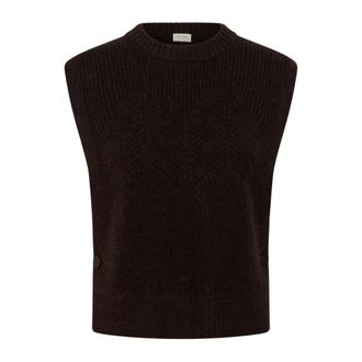 Part Two Rundhals-Strickpullover - - Knitwear - Damen - Braun - XS