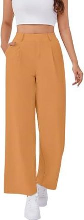 Generico Pantalon de surv&ecirc;tement pour femme taille haute pantalon de surv&ecirc;tement Curvy Jambe Large Sport Pantalon avec Poches Longues Confortable Athl&eacute;tique Pa