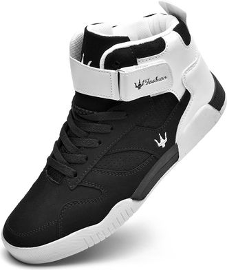 AARDIMI Herren Laufschuhe High Top Sneakers Wanderschuhe Hoch Turnschuhe Fitness Hohe Schuhe (Schwarz, Erwachsene, Herren, 41, Numerisch, EU Schuhgr&ouml;&szlig;ensystem