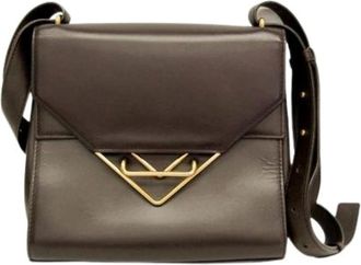 Bottega Veneta Pre-owned The Clip Shoulder Bag - Femme - Pre-owned - Brun - Taille: ONE Size