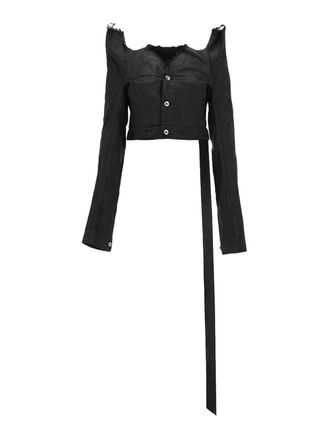 Rick Owens Jeansjacke - Schwarz