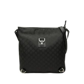 Gucci Sac bandouli&egrave;re en nylon Pre-owned - Femme - Pre-owned - Noir - Taille: ONE Size