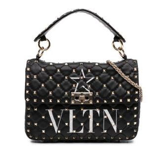 Valentino Pre-owned Quilted Studded Satchel - - Pre-owned - Damen - Schwarzk - ONE SIZE
