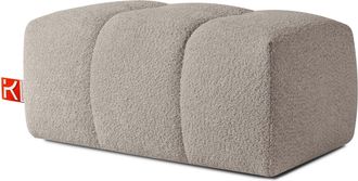 Konsimo Ecksofa RAVIA mit Schlaffunktion, Modern-Stil, Premiumqualit&auml;t aus EU, kompakte Gr&ouml;&szlig;e, Boucl&eacute;-Stoff, ausziehbare Liegefl&auml;che (193x150 cm) (grau, Sitzh