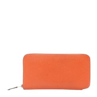 Herm&egrave;s Pre-owned Epsom Rose Jaipur Palladium Astrologie Nouvelle Azap Silk-in Long Portemonnaie - - Pre-owned - Damen - Orange - ONE SIZE