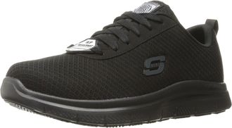 Skechers Work Mens Flex Advantage Bendon Work Shoe, Black, 9 D(M) US