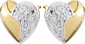 Edenly Ohrstecker Herz mit Welle