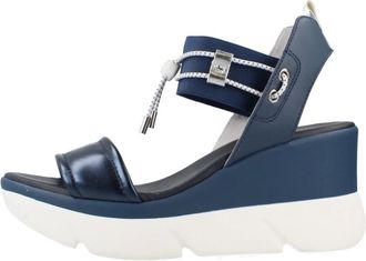 Nero Giardini Femme, Chaussures, Bleu, Taille: 37 EU Sandalia Plataforma Nettun