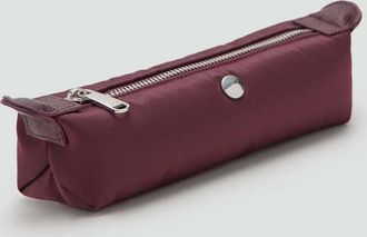 Mango Trousse nylon fermeture &Eacute;clair bordeaux - Femme - Taille unique - MANGO