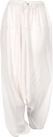 Guru Shop Haremshose, Pluderhose, Pumphose, Aladinhose - Weiß, Damen, Synthetisch