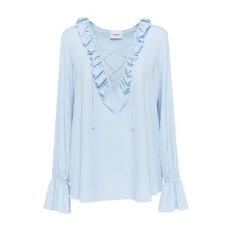 Dondup Stilvolles Hemd f&uuml;r M&auml;nner und Frauen - - Blouses & Shirts - Damen - Blau - L