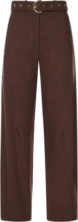 Pinko Pinko, Femme, Pantalons, Brun, Taille: 34 FR Pantalon Droit