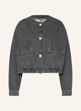 Riani Riani Jeansjacke Mit Schmucksteinen grau