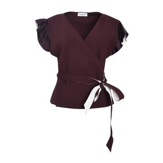 Lanvin Wickeloberteil - - Blouses & Shirts - Damen - Rot - M