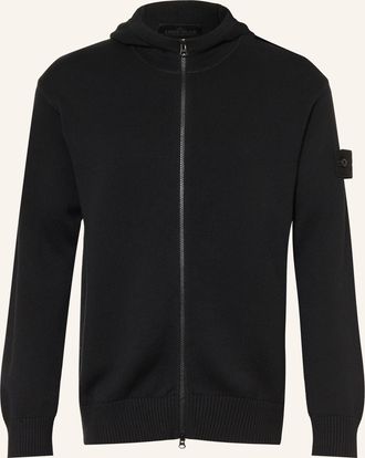 Stone Island Strickjacke Ghost schwarz