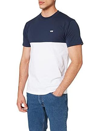 Vans Tee-Shirt Colorblock, Blanc-Robe Blues, S Homme