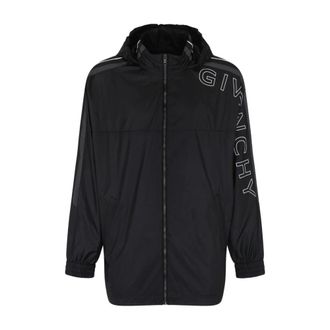 Givenchy Schwarze Nylon Sportjacke - - Sport - Herren - Schwarzk - M