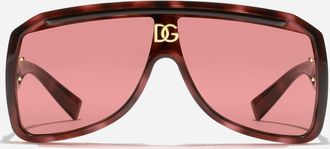 Dolce & Gabbana Dg Crossed Sunglasses - Frau Neuheiten Pink Havana Onesize
