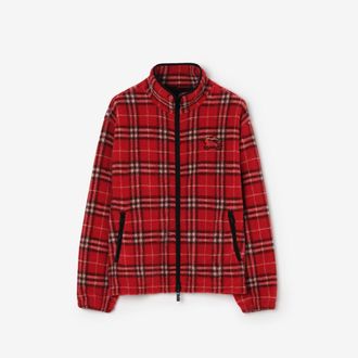 Burberry Polaire en laine et cachemire m&eacute;lang&eacute;s Check, Size: XS