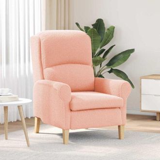 vidaXL Fauteuil Rose 76 x 94 x 102 cm tissu Vidaxl