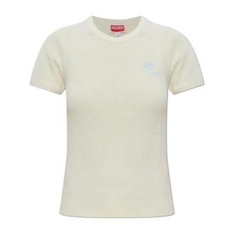 Kenzo T-Shirt mit Logo - - Tops - Damen - Beige - S